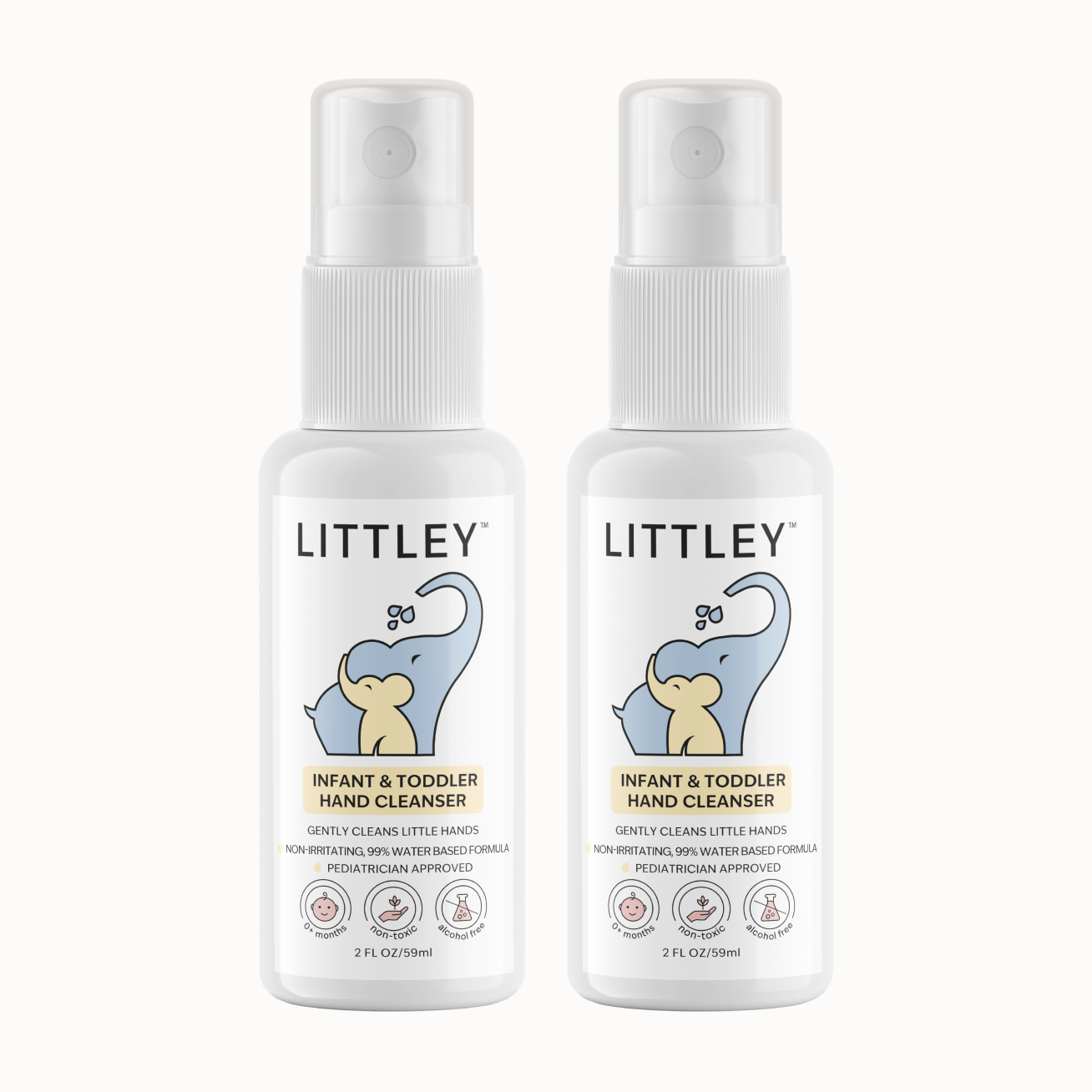 Infant & Toddler Hand Cleanser - 2 Pack (4oz) – Littley USA