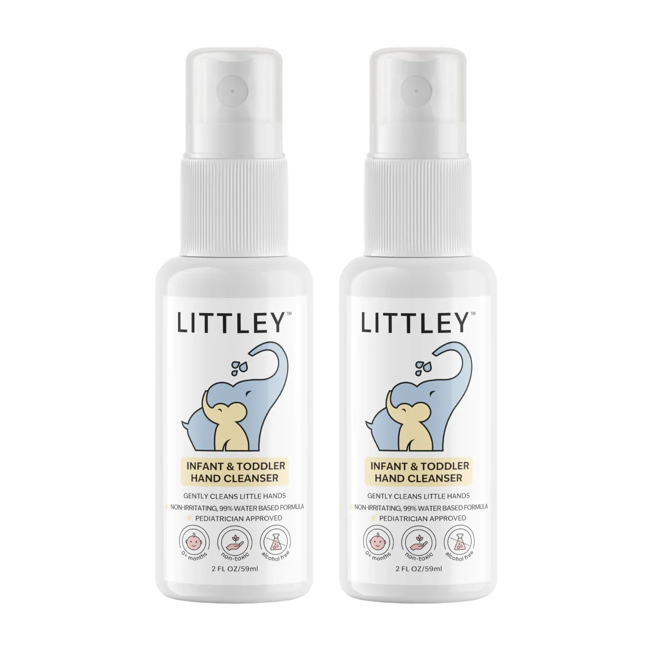 Infant & Toddler Hand Cleanser - 2 Pack (4oz) – Littley USA